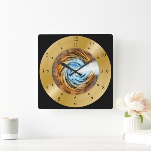 Time Machine Clock ~ Blazar Galaxy ~ Vortex ~ | Zazzle