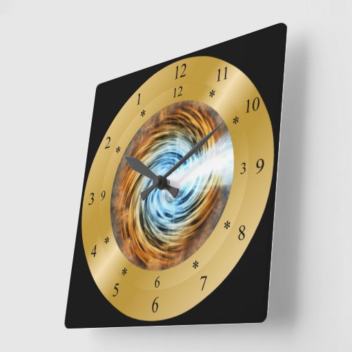 Time Machine Clock ~ Blazar Galaxy ~ Vortex ~ | Zazzle