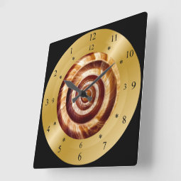 Time Machine Clock ~ Snail Spiral ~ Time Warp ~ | Zazzle
