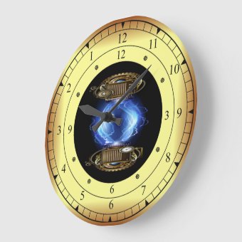 Time Machine Portal ~ Time/Space/ Continuum ~ Large Clock | Zazzle