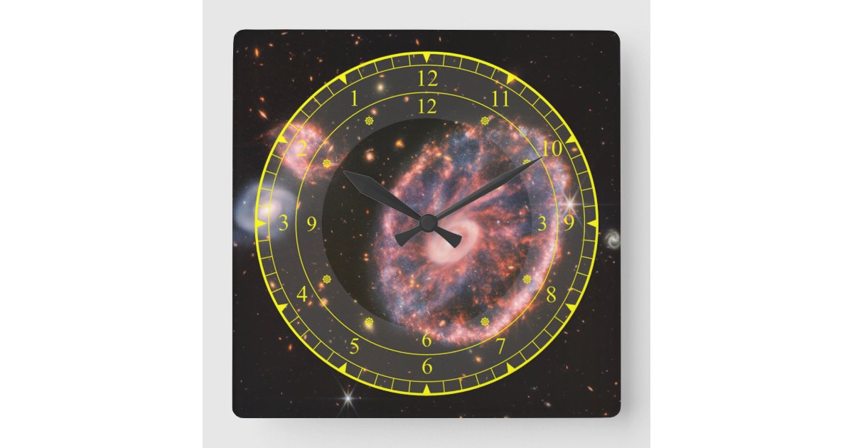 Time Machine Portal ~ Time/Space/ Continuum ~ Square Wall Clock | Zazzle