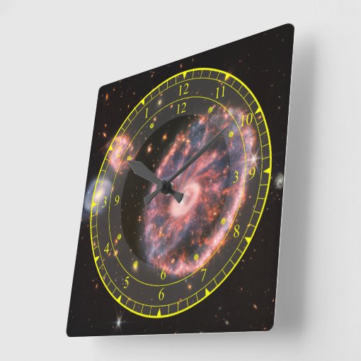 Time Machine Portal ~ Time/Space/ Continuum ~ Square Wall Clock | Zazzle