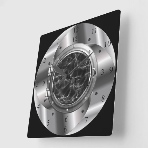 Time Machine Portal ~xzz 01~time Space Continuum ~ Square Wall Clock