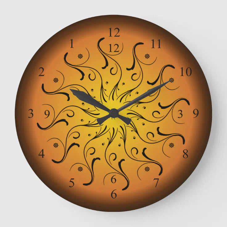 Time Machine ~ Space/Time Continuum ~ Large Clock | Zazzle