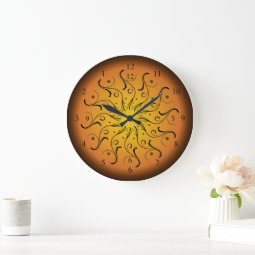 Time Machine ~ Space/Time Continuum ~ Large Clock | Zazzle
