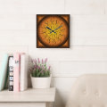 Time Machine ~ Space/Time Continuum ~ Square Wall Clock | Zazzle