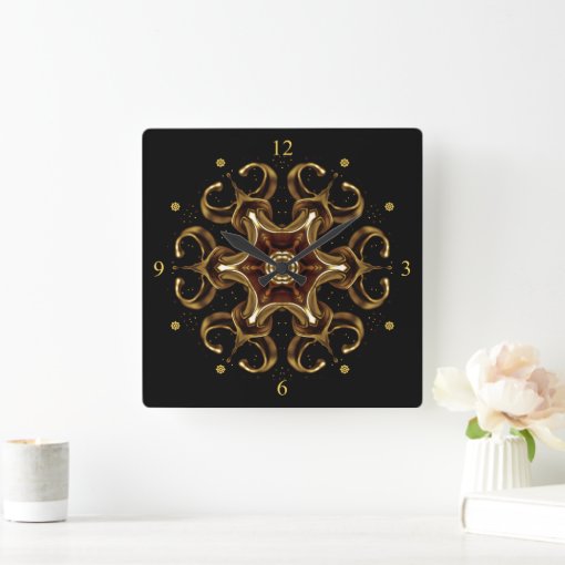 Time Machine Spacecraft V 02 ~ * ~ Square Wall Clock | Zazzle