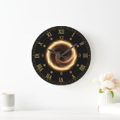 Time Machine ~ Spiral Fire Vortex ~ Time Portal ~ Large Clock | Zazzle