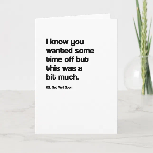 Time Off Funny Birthday Card | Zazzle