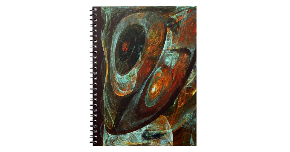 Time Split Abstract Art Notebook | Zazzle