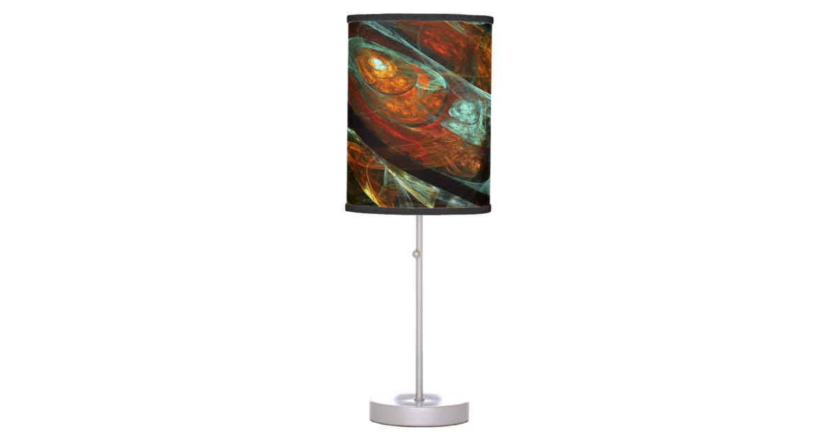 Time Split Abstract Art Table Lamp | Zazzle