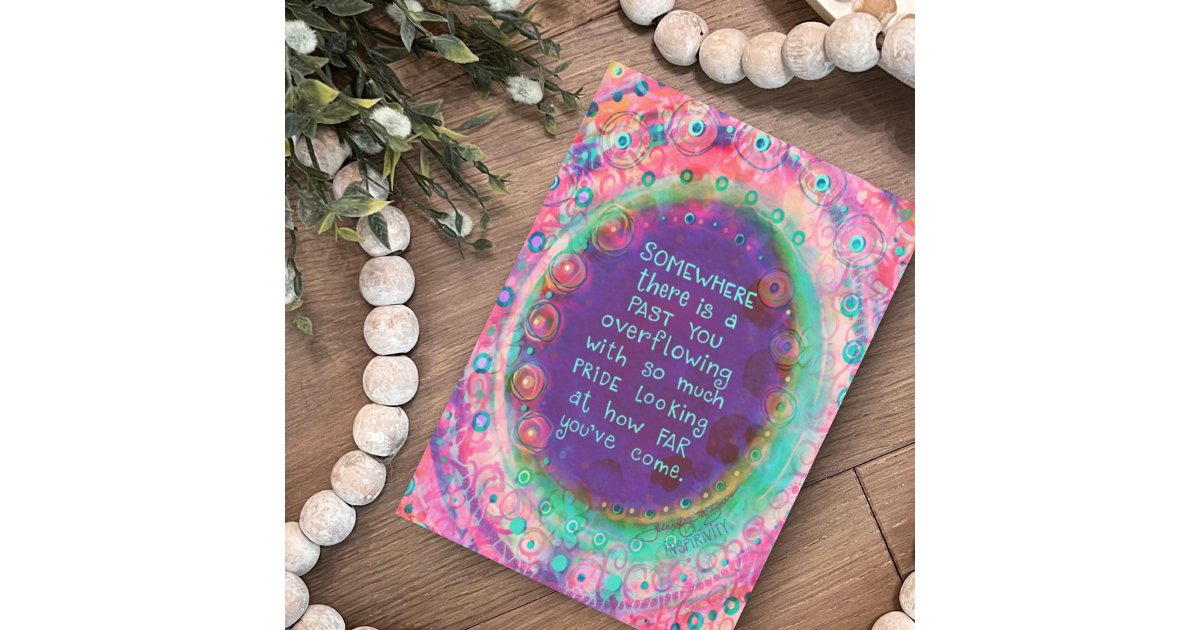 Time to be Proud Girly Pink Pretty Floral Card | Zazzle