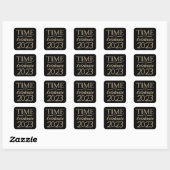 Time To Celebrate 2023 Happy New Year Square Sticker | Zazzle