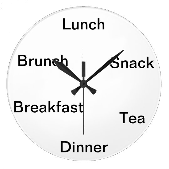 Time to eat large clock | Zazzle.com