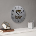Time to Poop! Clock | Zazzle