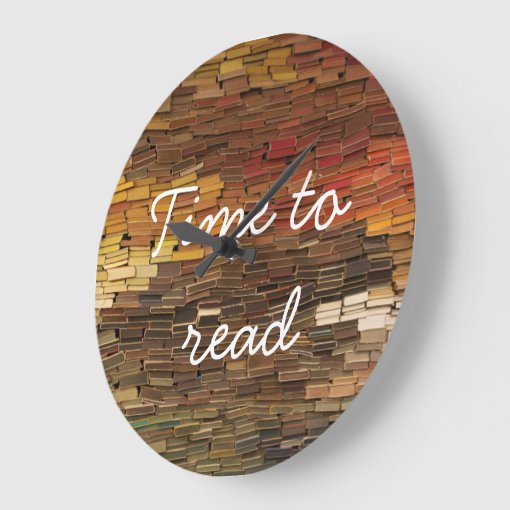 Time to Read Books Clock | Zazzle