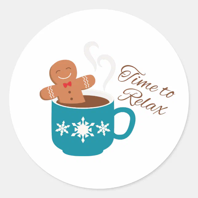 Time To Relax Classic Round Sticker | Zazzle