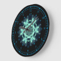 Time Travel ~ Blue Mist Space/Time Continuum ~ Large Clock | Zazzle