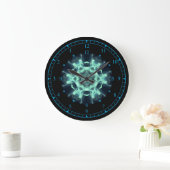 Time Travel ~ Blue Mist Space/Time Continuum ~ Large Clock | Zazzle