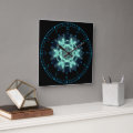 Time Travel ~ Blue Mist Space/Time Continuum ~ Square Wall Clock | Zazzle