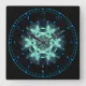 Time Travel ~ Blue Mist Space/Time Continuum ~ Square Wall Clock | Zazzle