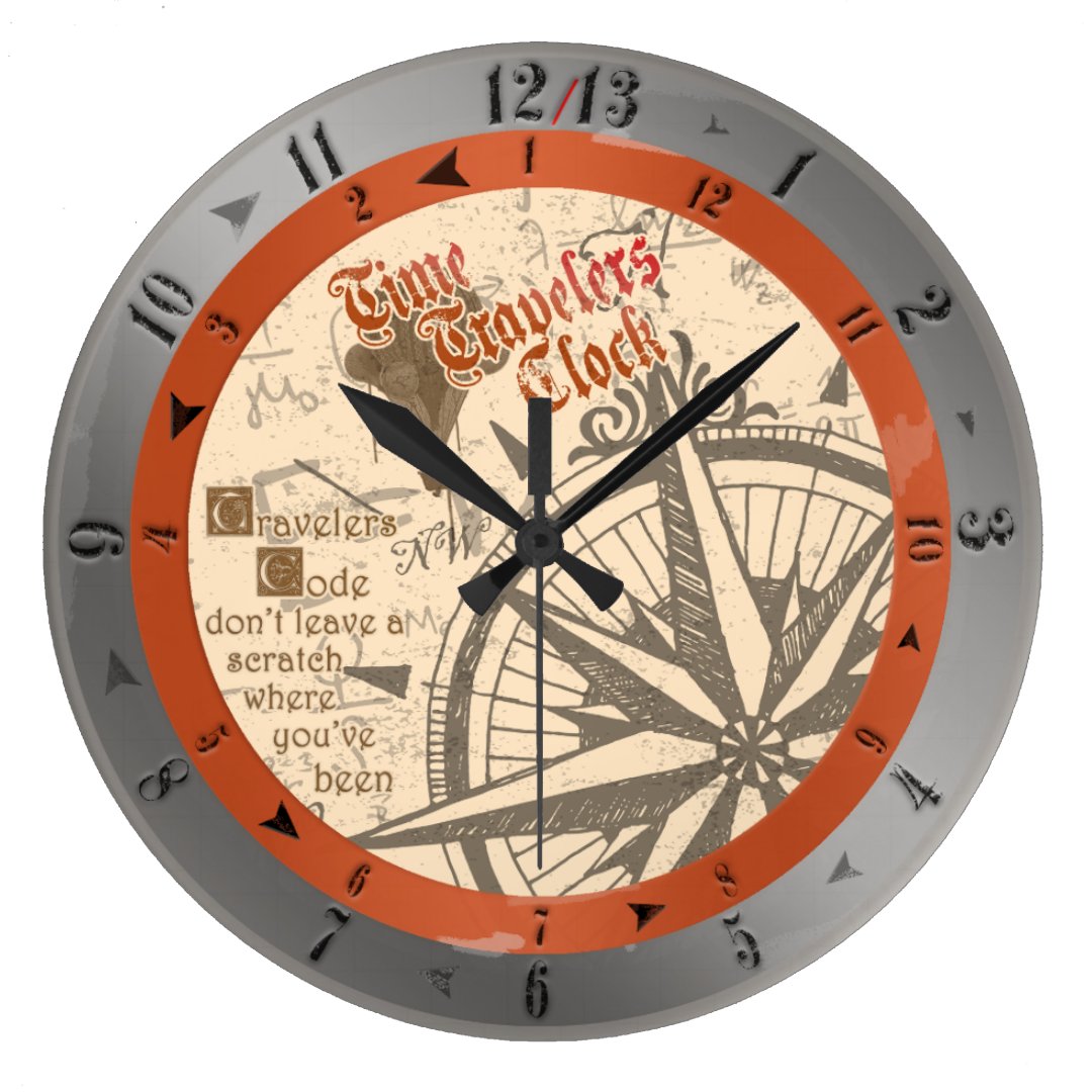 time traveler clock | Zazzle