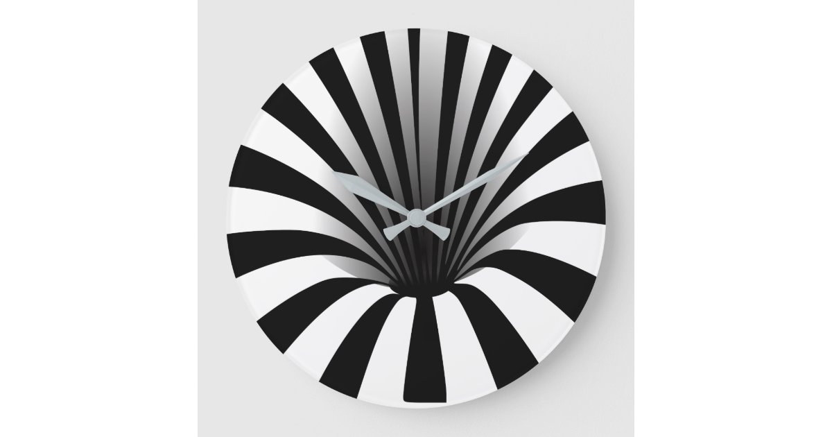 Time Vortex Large Clock | Zazzle