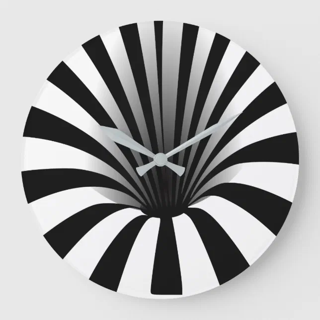 Time Vortex Large Clock | Zazzle