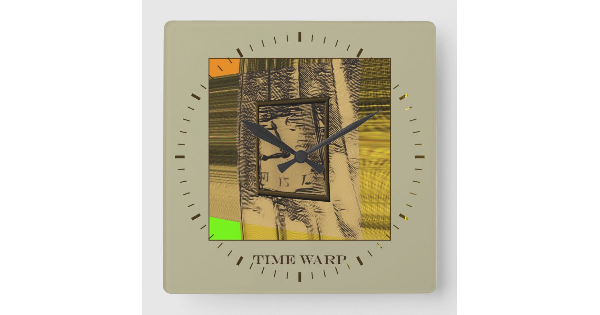 'Time Warp' - Clock | Zazzle