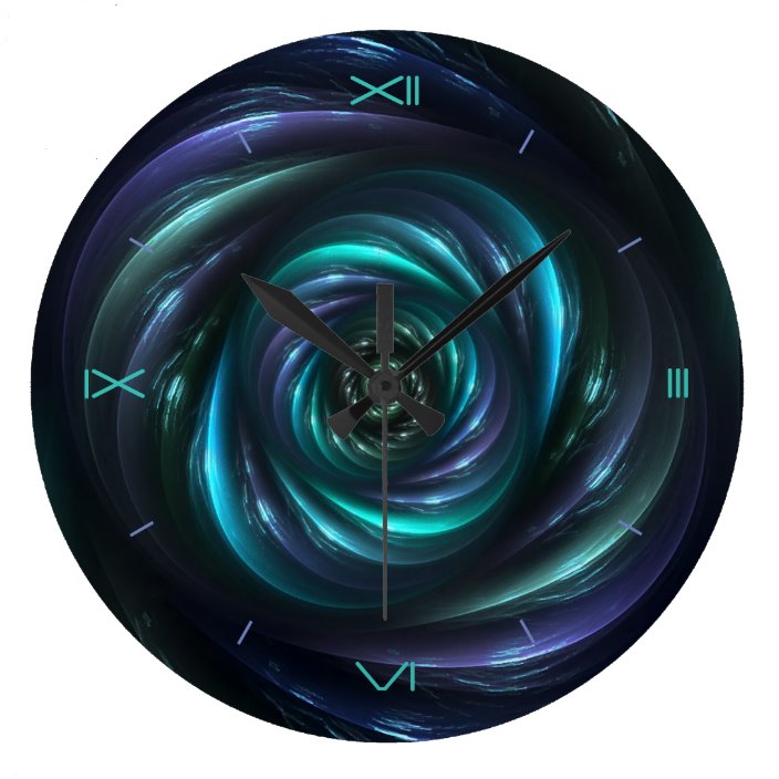 Time Warp Digital Art Wall Clock | Zazzle.com