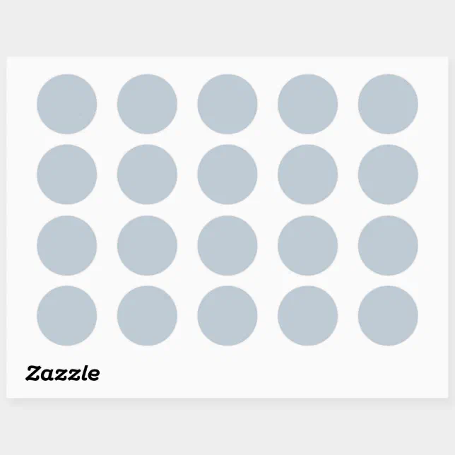 Timeless - Blue Mist Classic Round Sticker | Zazzle