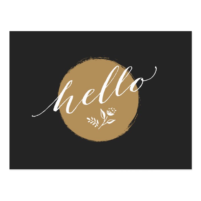 Timeless, charming way to say "Hello" Postcard | Zazzle.com