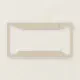 Timeless - Cream Tan License Plate Frame | Zazzle