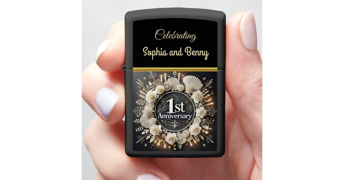 Timeless Elegance for First Anniversary Zippo Lighter | Zazzle