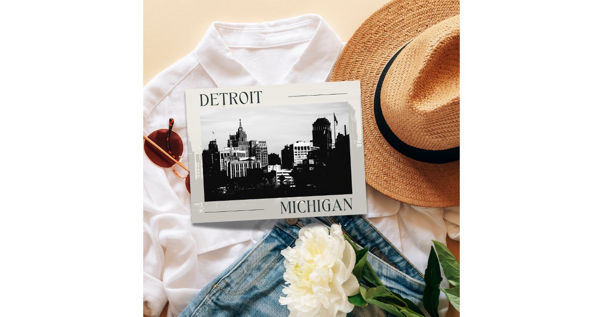 Timeless Elegance of Detroit, Michigan Postcard | Zazzle