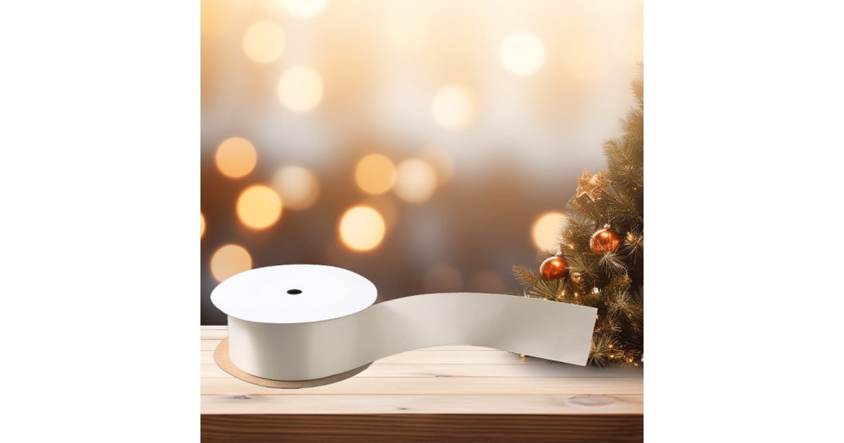 Timeless - Elegant Cream Satin Ribbon | Zazzle