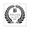 Timeless Family Crest Monogram Self-Inking Stamp | Zazzle
