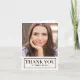 Timeless Grid EDITABLE COLOR Thank You Card | Zazzle