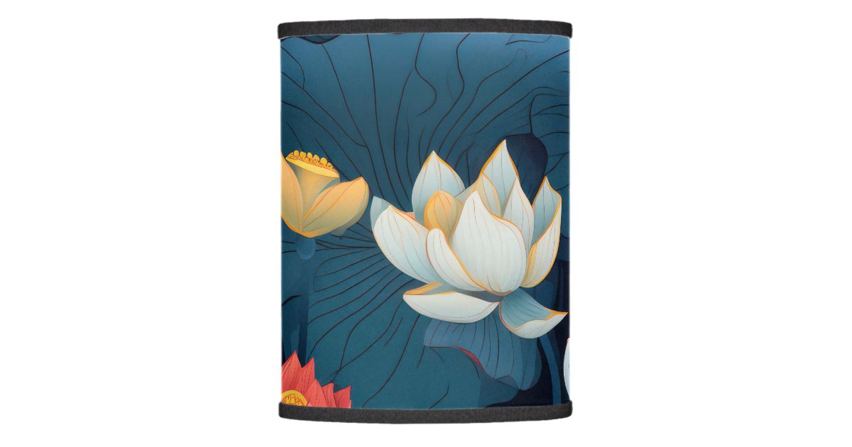 Timeless Lotus Flower Lamp Shade | Zazzle