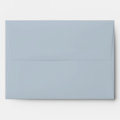 Timeless - Minimalist Blue Mist Envelope | Zazzle
