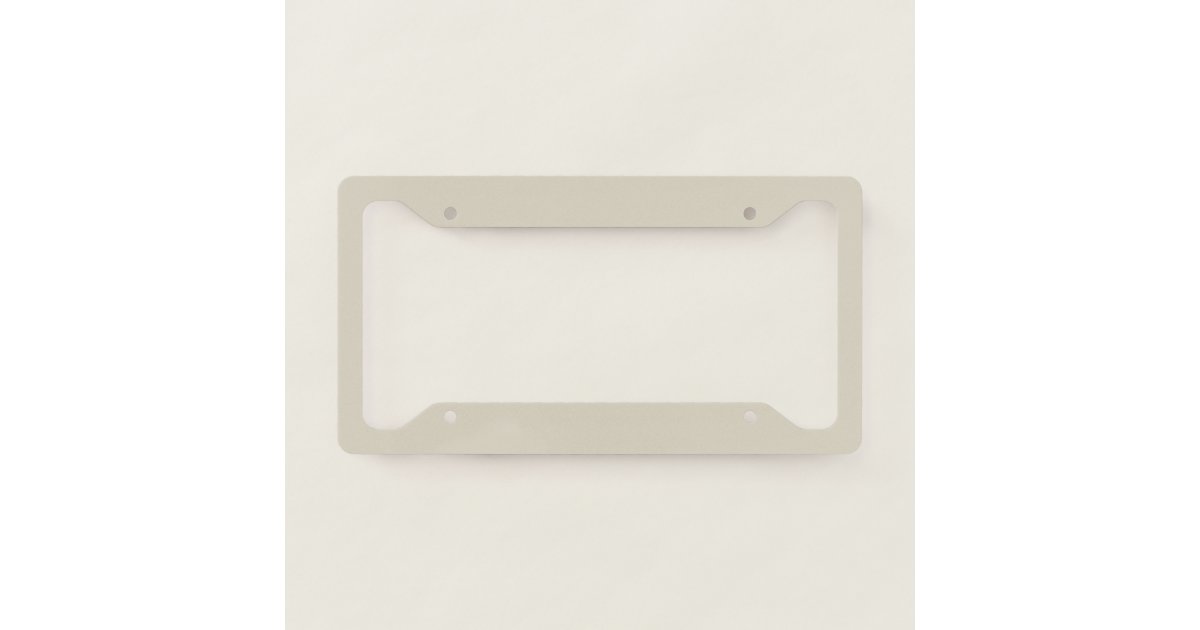 Timeless - Off-White License Plate Frame | Zazzle
