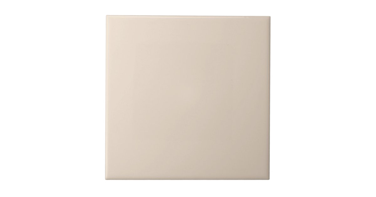 Timeless - Pastel Ivory Ceramic Tile | Zazzle