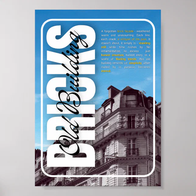 Timeless Structure Poster | Zazzle