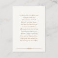 Timeless Sympathy Wake Memorial Card | Zazzle