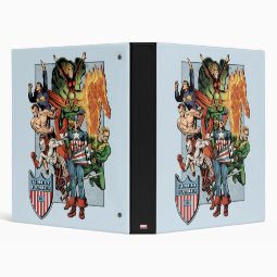 Timely Comics Marvel Heroes Graphic 3 Ring Binder | Zazzle