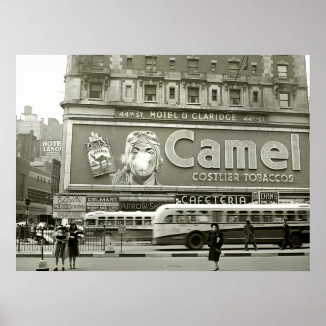 Times Square Advertising: 1943 Poster | Zazzle