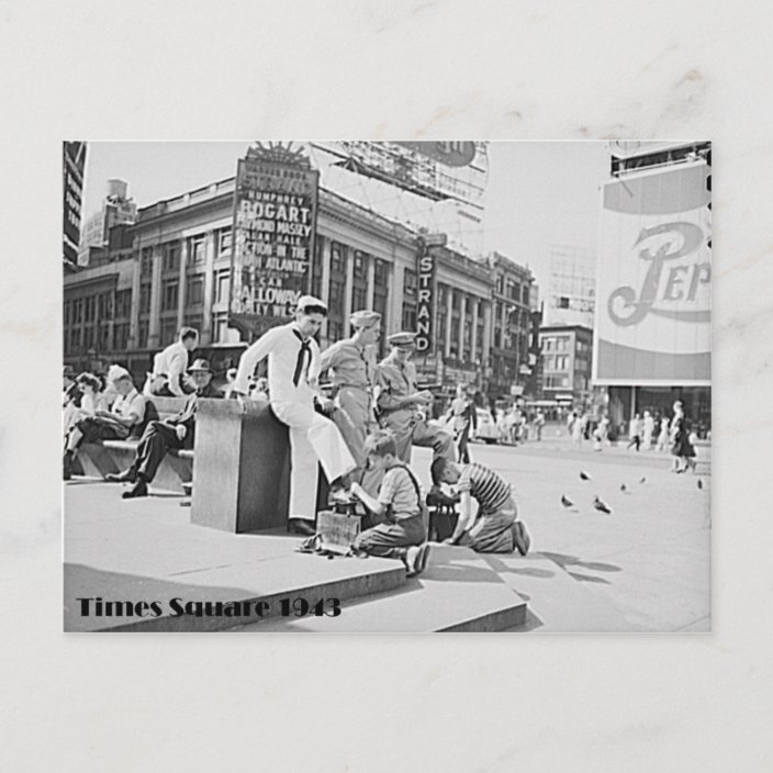 Times Square, New York City, World War 2 Era Photo Postcard | Zazzle.com
