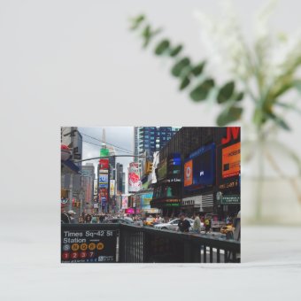 Times Square postcard | Zazzle