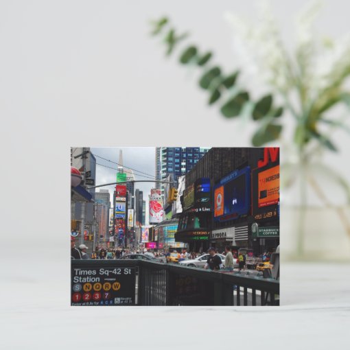Times Square postcard | Zazzle