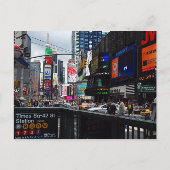 Times Square postcard | Zazzle.com